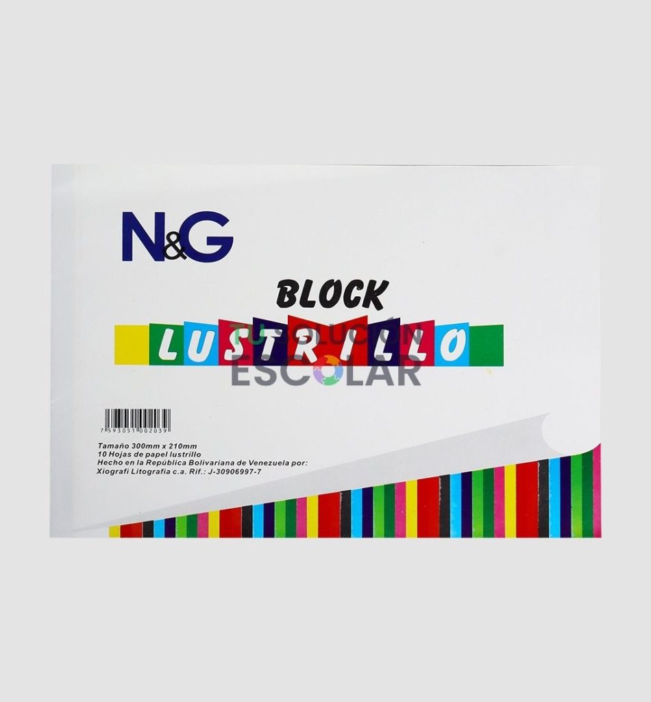 Block Papel Lustrillo - Tu Solución Escolar